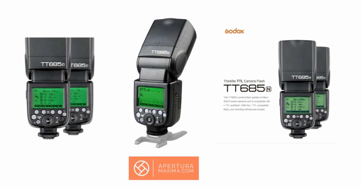 Godox TT 685 N - Apertura Máxima